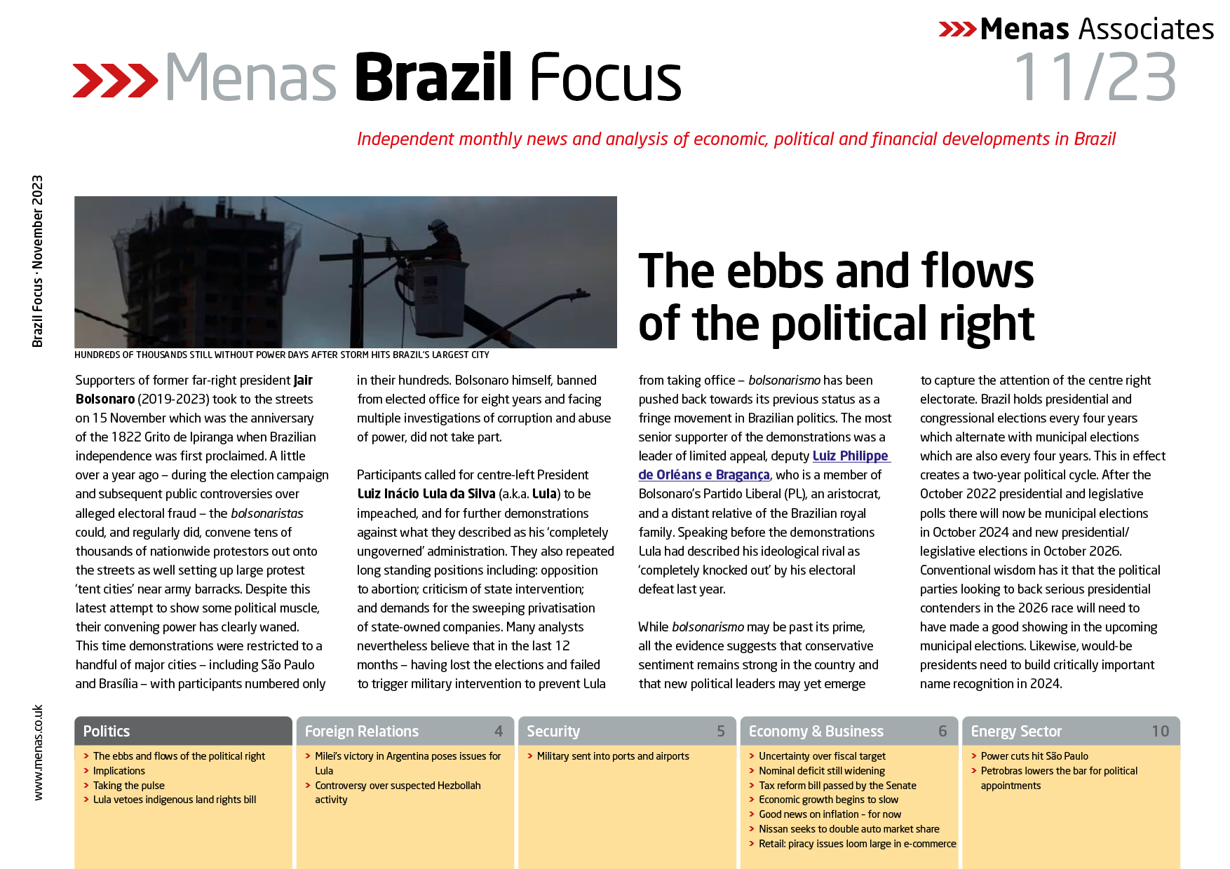 Brazil Focus Offer | Menas Associates